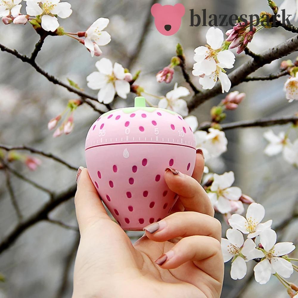 Blazespark Strawberry Kitchen Timer, ไม่ต้องใช้ไฟฟ้า Mechanical การ์ตูน ...