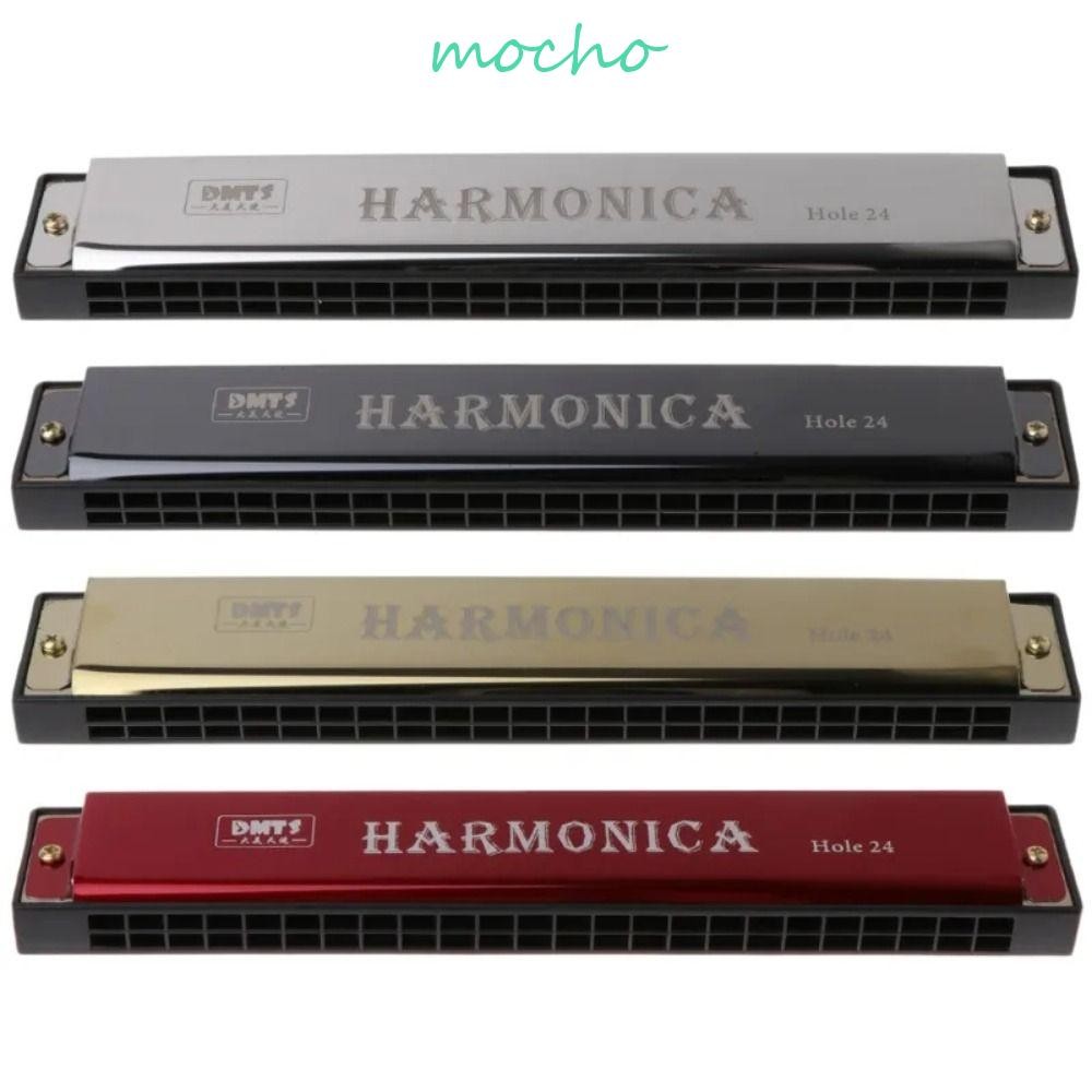 Mocho C-key Harmonica, คู่แถว Tremolo Harmonica 24 หลุม Harmonica, Blues Instrument Professional ...