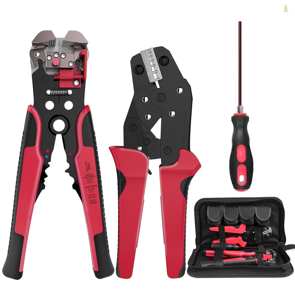 Professional 4 In 1 Wire Crimpers วิศวกรรม Ratcheting Terminal Crimping ...