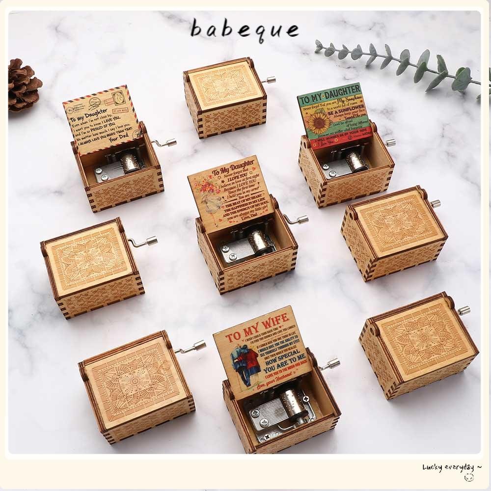 กลไกกล่องดนตรี BABEQUE คุณเป็นของขวัญแกะสลักแสงแดดของฉันสําหรับลูกสาว ...