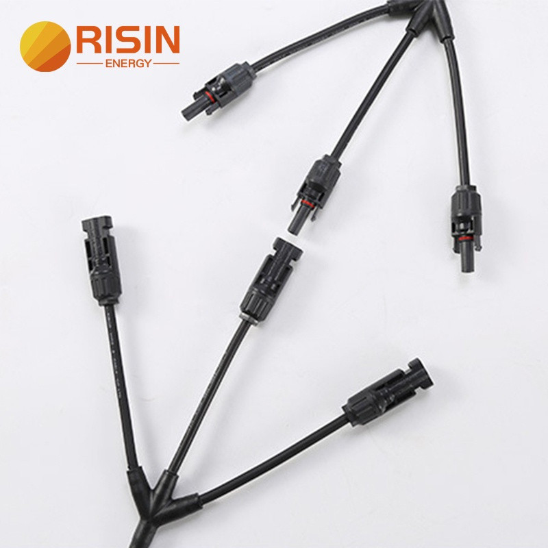 Risin 3input 1output 4ways parallel MC4 Solar Panel สาขาเชื่อมต่อขยาย ...