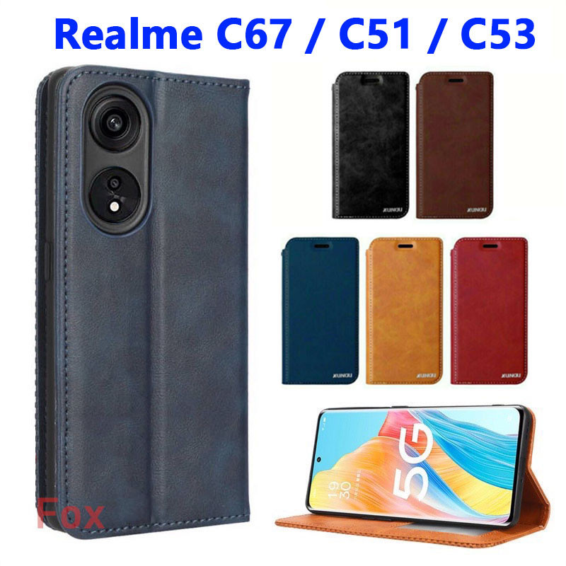 (ราคาส่ง) Realme C75 12/5G 12X 12Plus 12Pro+ C67 4G C65 C63/C61 เคสฝาพับ แถมสาย ล็อคได้ เคสกัน ...