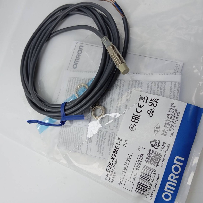 E2E-X2ME1 / E2E-X2ME1-Z proximity sensor หัวM8 ระยะจับ 2มิล 3สาย NPN NO ...