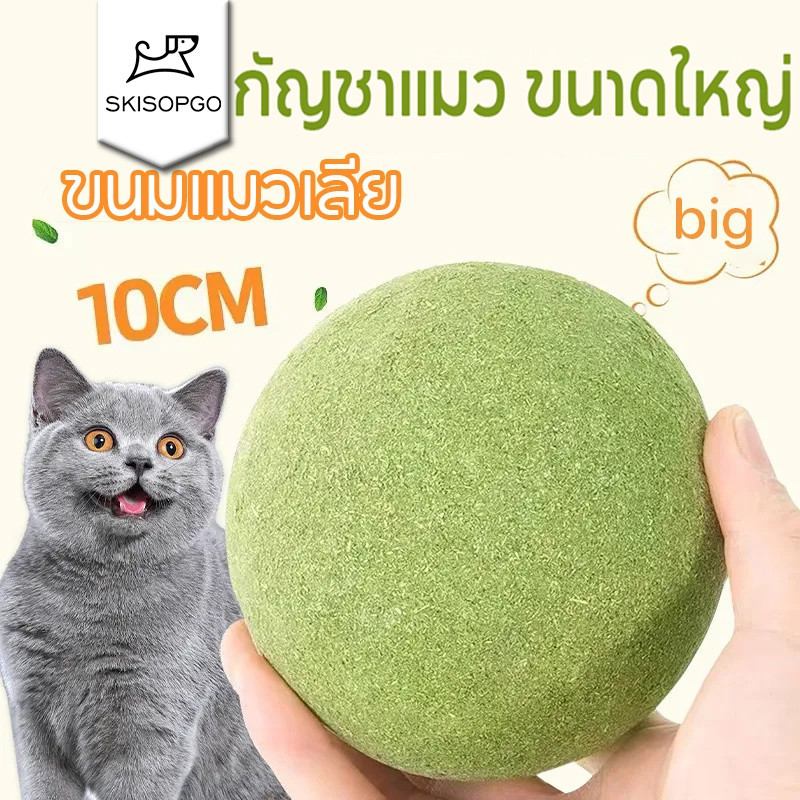 SKISOPGO พร้อมส่ง 10CM แคทนิปบอล กัญชาแมว catnip ball ขนมแมวเลีย สมุนไพรแมวเลีย | Shopee Thailand