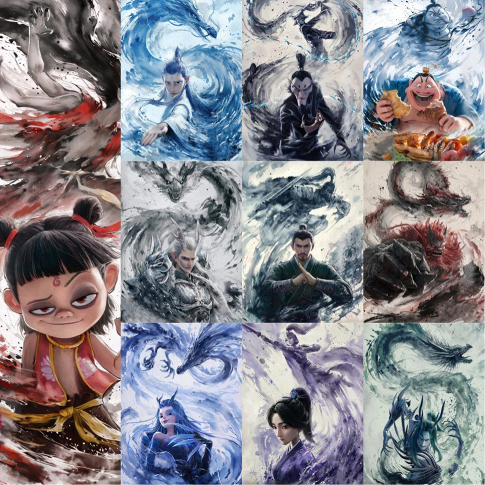 Anime Nezha Character Cover Poster Self-กาวอุปกรณ์ต่อพ่วงคอลเลกชัน ...