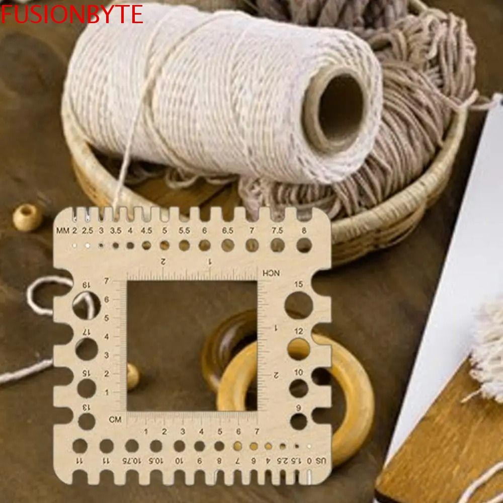 Fusionbyte ไม้ถักเข็มวัด,สแควร์ Handmade ถักวัดไม้บรรทัด, Universal DIY Stocking รุ่น ...