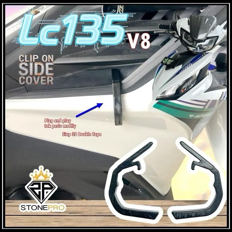 LC135 v8 Y15ZR S1M Stone Pro Clip Set พร้อมเทปคู่ด้านข้าง Lc v8 masalah ...
