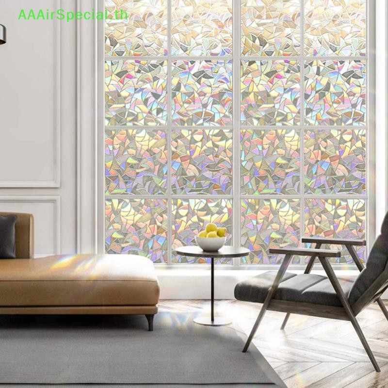 Aaairspecial 3D Rainbow Effect Window Film Stained Glass ไวนิล Self กาว ...