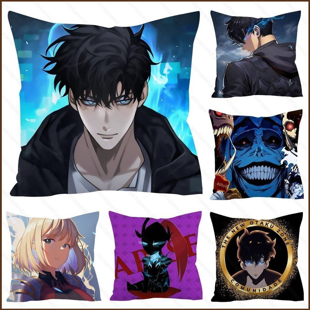 ปลอกหมอนอิงโซฟา ลายการ์ตูนอนิเมะ Kira Solo Leveling สําหรับตกแต่งบ้าน