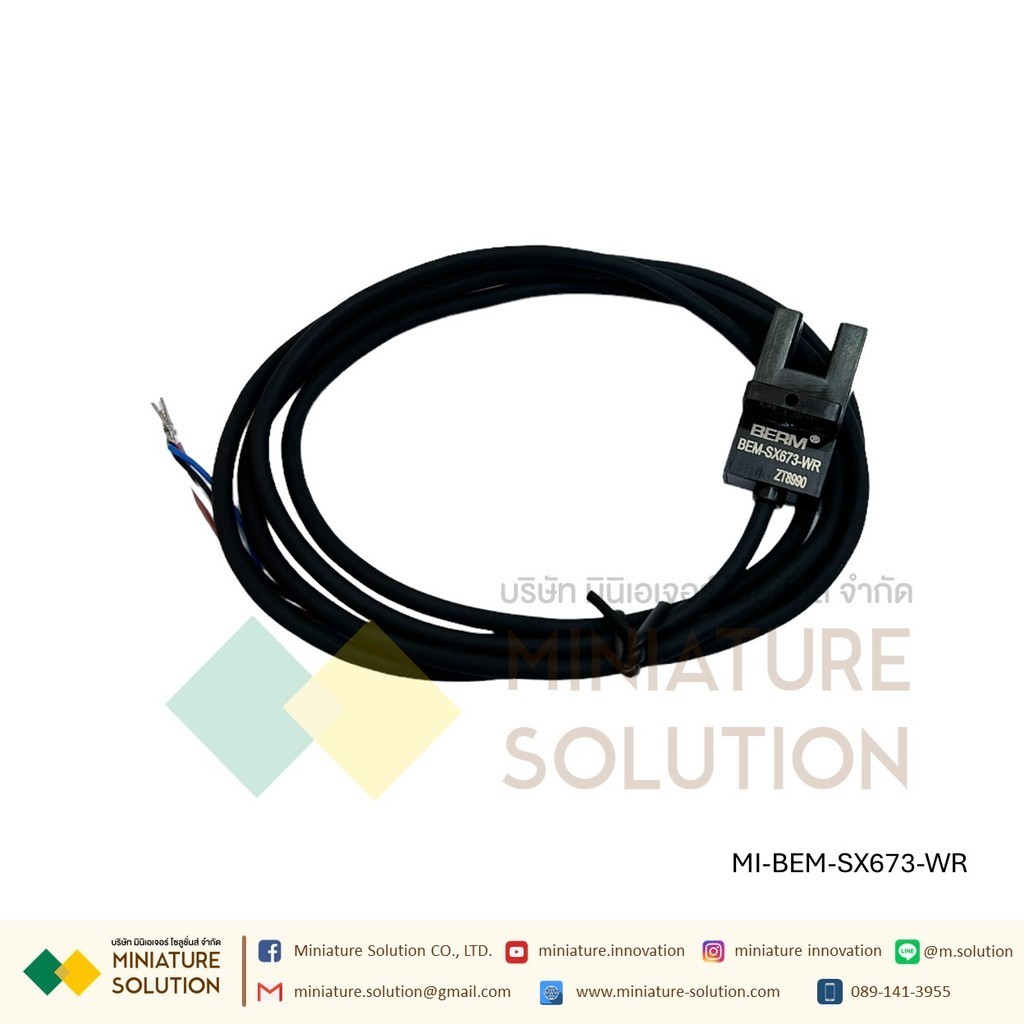 BEM-SX673-WR เซนเซอร์ก้ามปู Through Beam Photoelectric Sensor, Fork ...