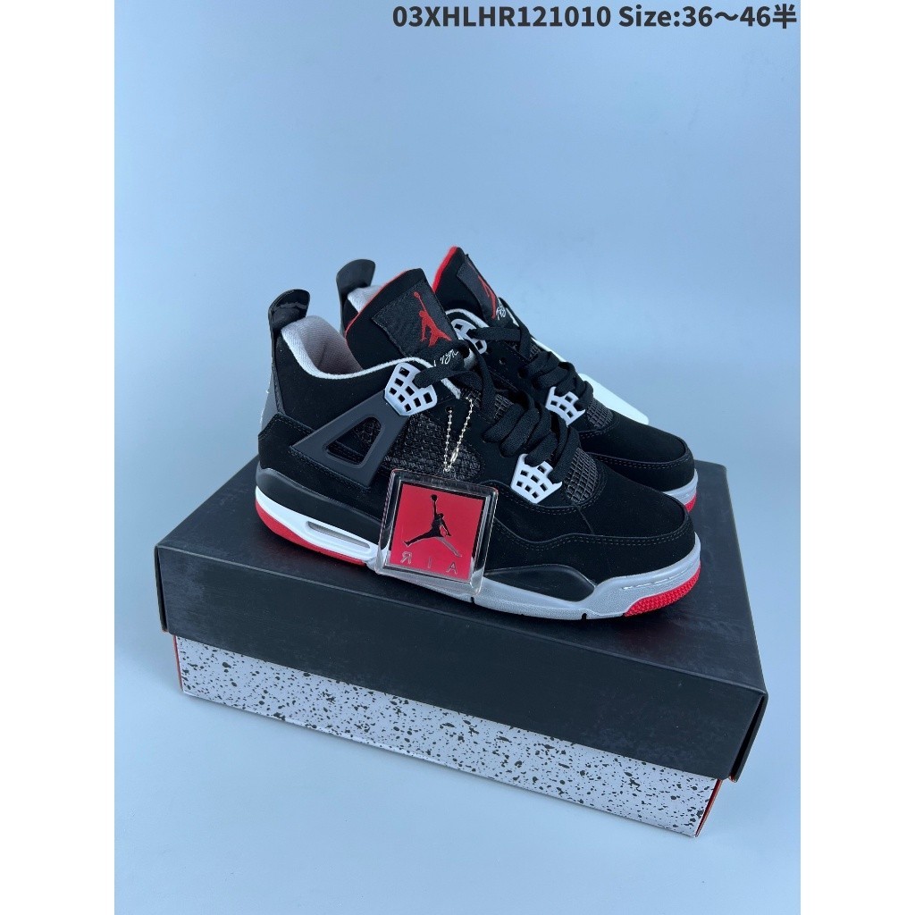 Air Jordan 4 Retro OG Bred สีดำสีแดง 2019 VNDS ทำความสะอาด 308497-060 ...