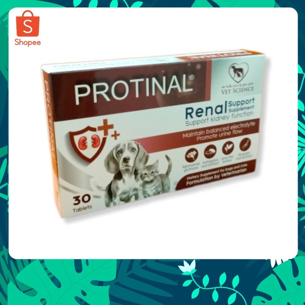 วิตามินบำรุงไต Protinal สำหรับสุนัขและแมว ชนิดเม็ด 30 เม็ด | Shopee ...