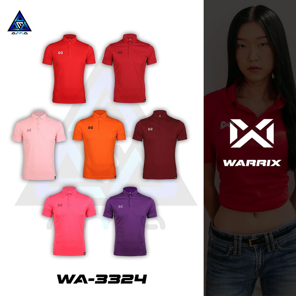 SS WARRIX รุ่น BUBBLE รหัส WA-3324 วาริกซ์ เสื้อโปโลชายและหญิง ชุด 2 ของแท้100% | Shopee Thailand