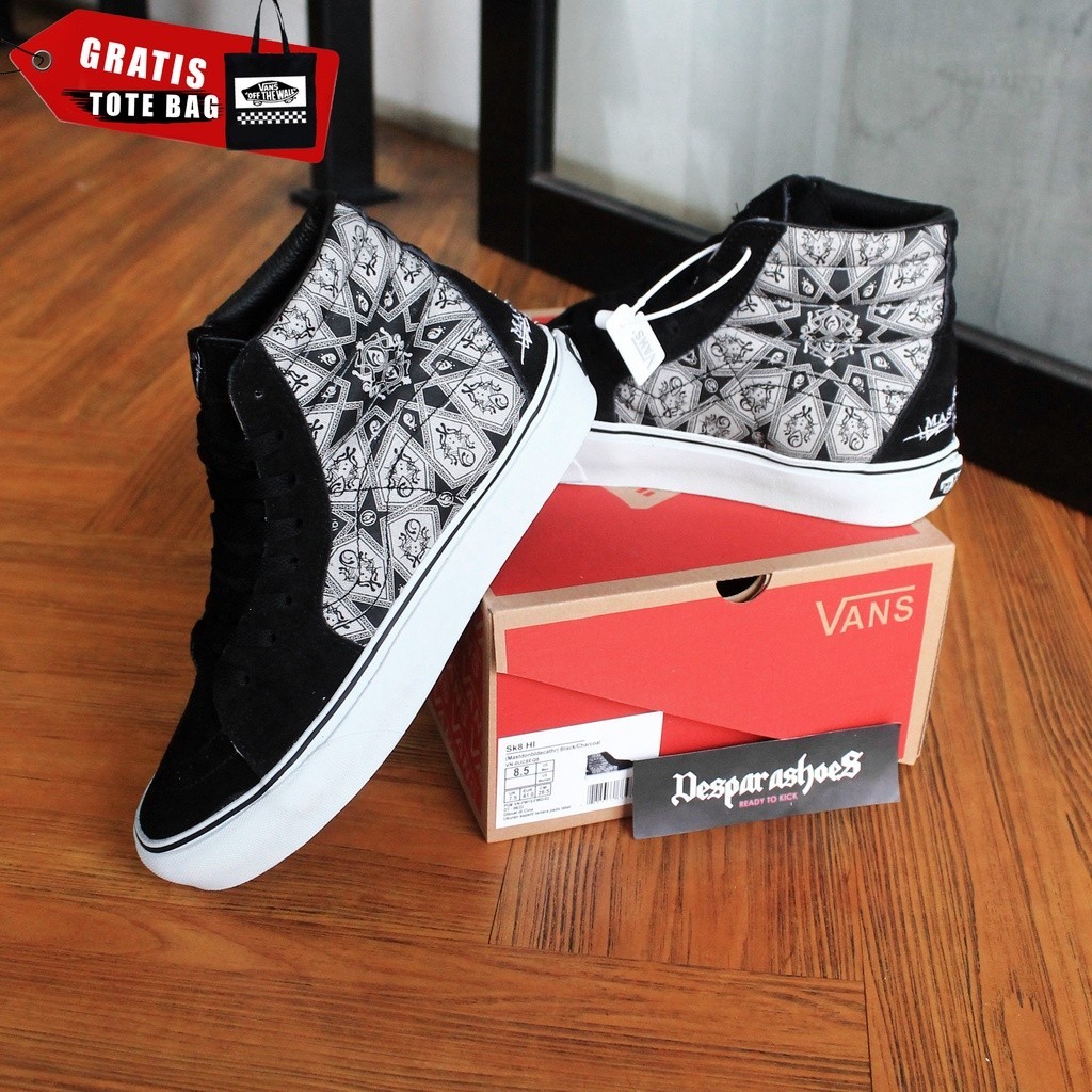 ฟรี Totebag - Sepatu Edisi Band Vans Sk8 High Mastodon Blade Catcher ...