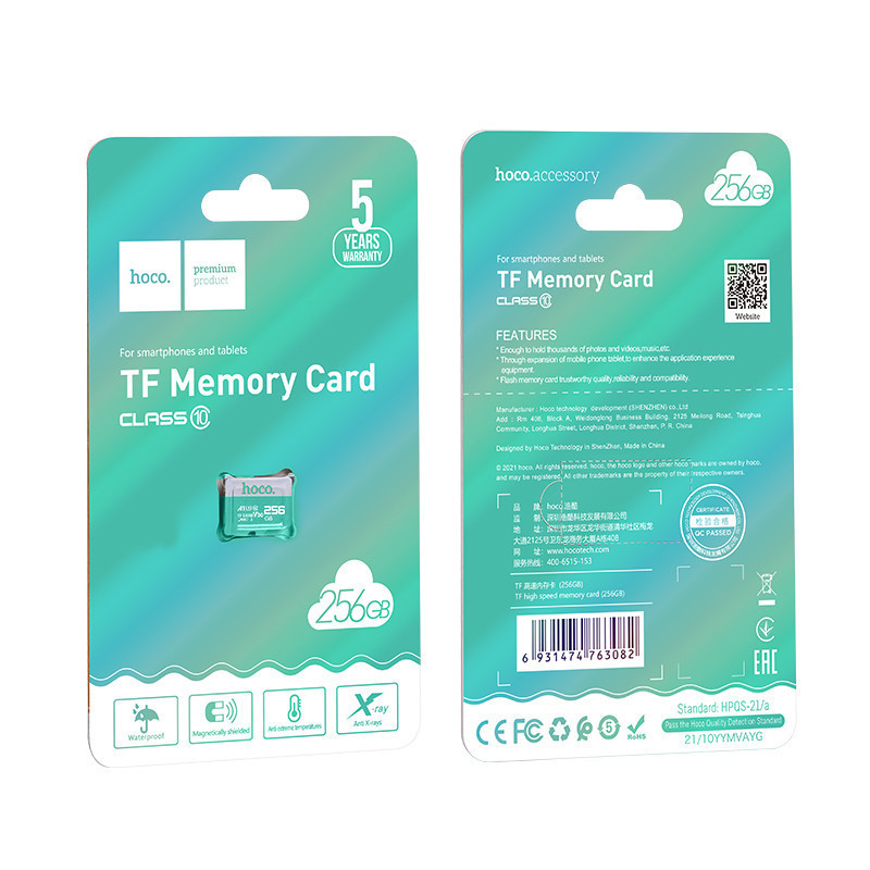 Hoco เมมโมรี่การ์ด TF Card / Micro SD Class 10 ความจุ 128Gb - 256Gb รองรับ สมาร์ทโฟน แท็บเล็ต หู ...