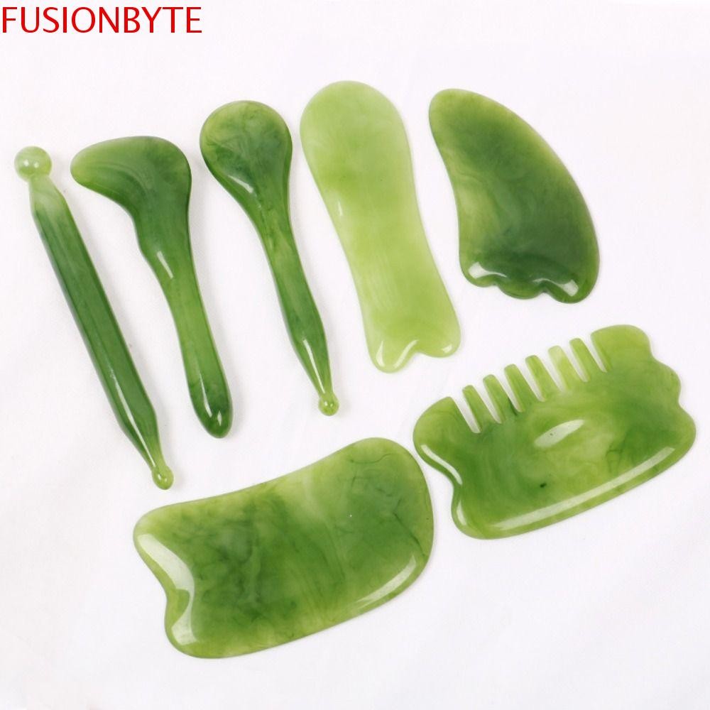 Fusionbyte Gua Sha Board Wrinkle Remover ผ่อนคลาย SPA หวีนวดเรซิ่นคอ Skin Care เครื่องมือ ...