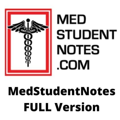 MedStudentNotes Full Version MedStudent Notes Medical Notes MBBS ...