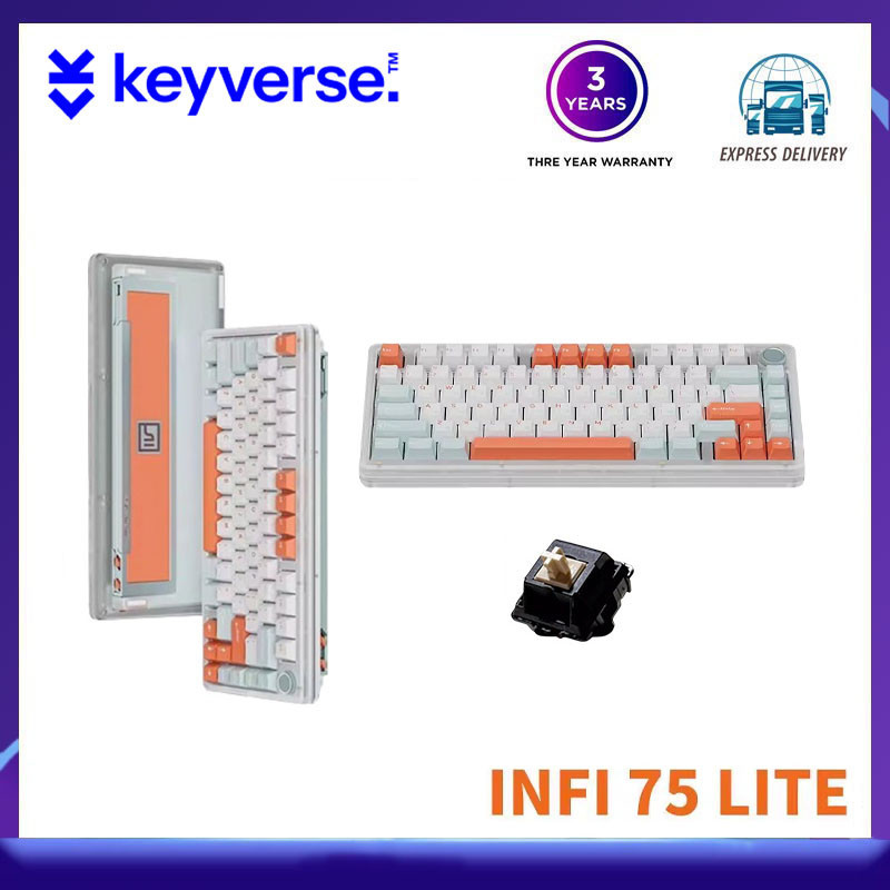 คีย์บอร์ดไร้สาย Infi75 Lite 75% RGB เปลี่ยนสีได้ | Shopee Thailand