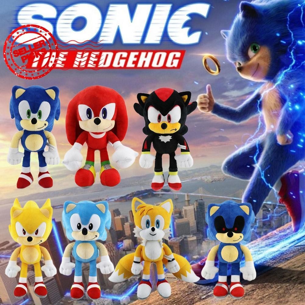 ตุ๊กตา Super Sonic The Hedgehog Super Sonic Tarsnak Hedgehog ของเล่น ...