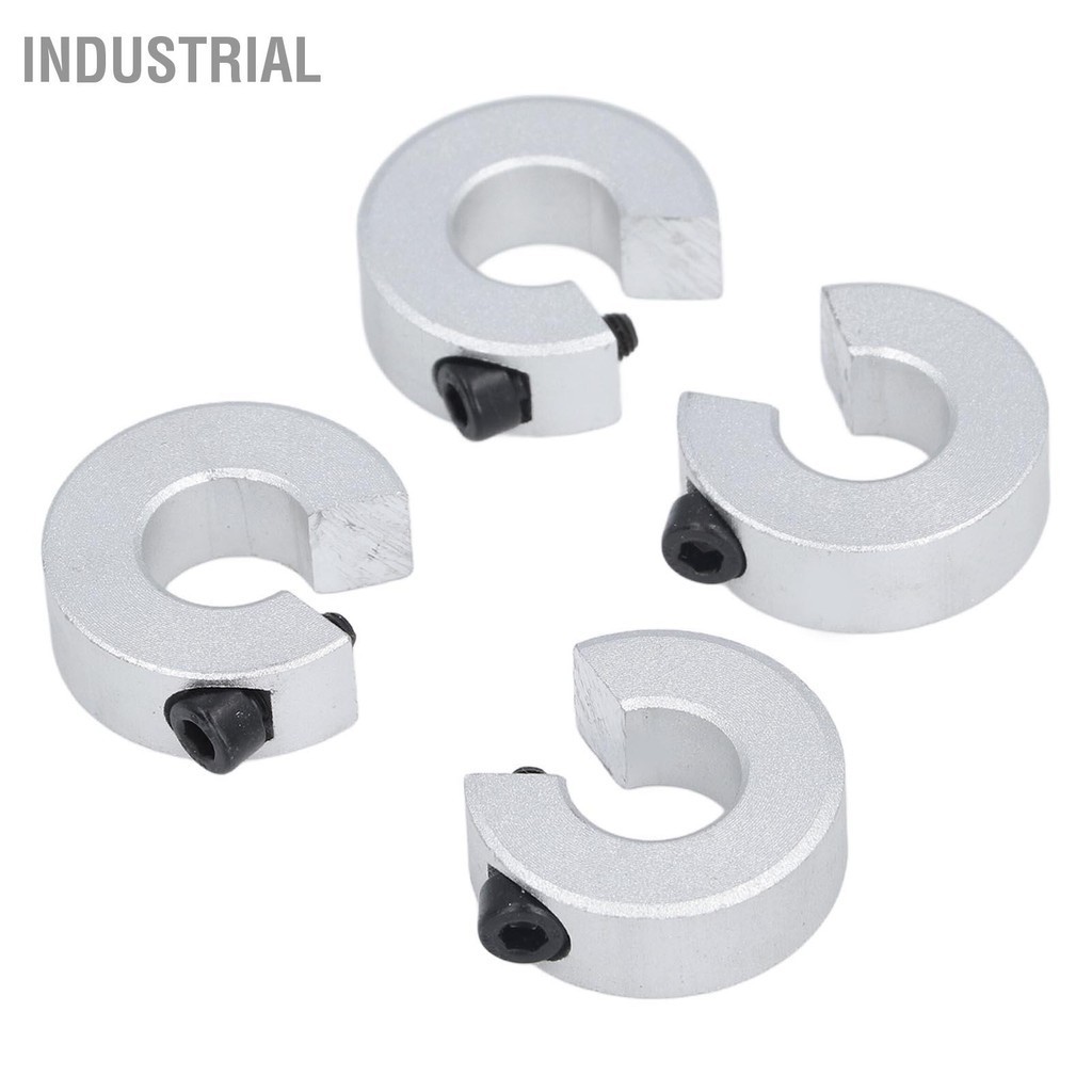 Industrial 4 ชิ้น Linear Rail Stop Collars อลูมิเนียม Clamp บนเพลาจำกัด ...