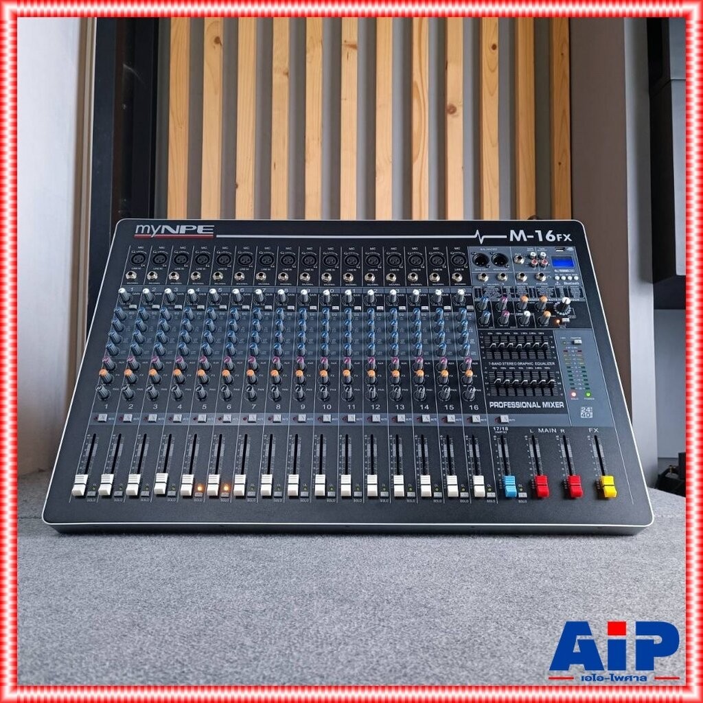 MYNPE M-16FX เอฟเฟตแท้MIXER 16MONO M 16FX เครื่องปรับแต่งเสียงเอฟเฟต ...