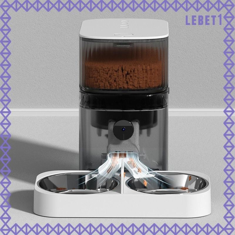 [Lebet] เครื่องให้อาหารสัตว์เลี้ยงอัตโนมัติ กันติด พาวเวอร์ซัพพลายคู่ 5 ...