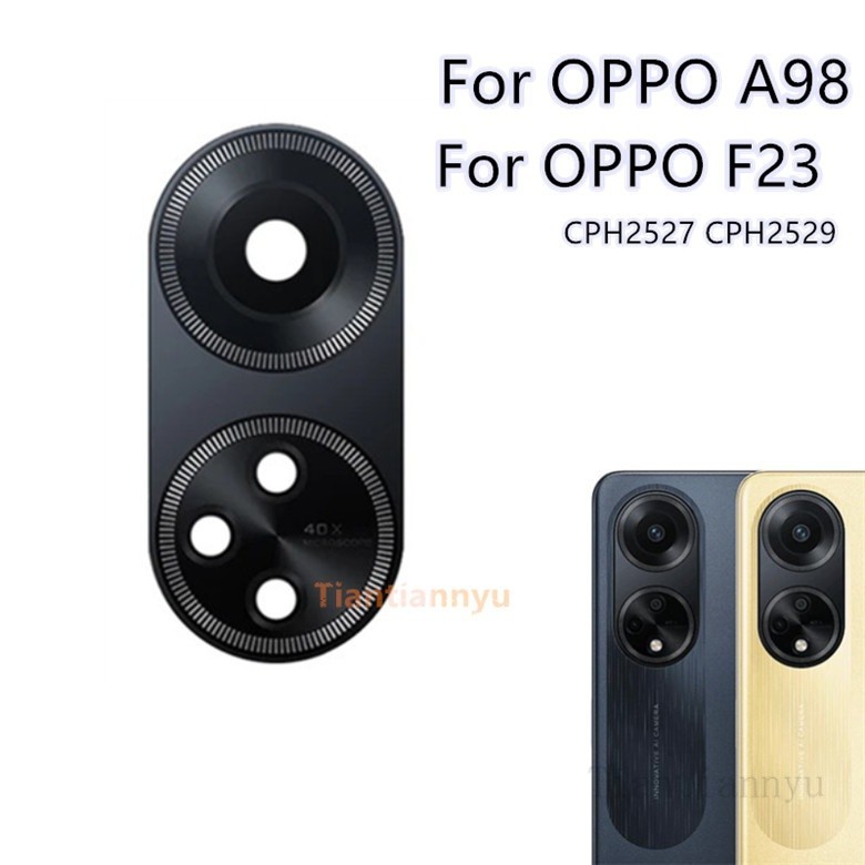เลนส์กระจกกล้องด้านหลัง พร้อมสติกเกอร์กาว แบบเปลี่ยน สําหรับ OPPO A98 ...