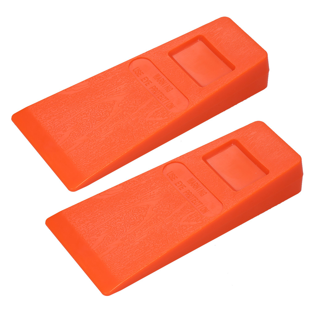 2 ชิ้น 14 เซนติเมตรสีส้มพลาสติก Felling Wedge Felled Chock ตัดต้นไม้ ...