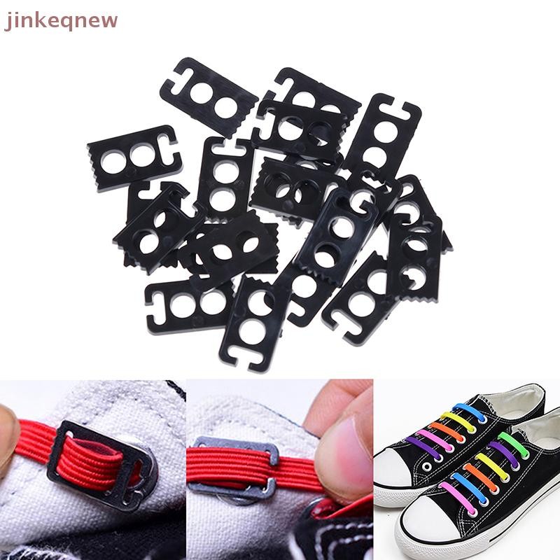 Jkth 10/20 ชิ้นสะดวก Tieless Lace ไม่ต้องใช้ Tie เชือกผูกรองเท้าแบนแบน Ancho JKK | Shopee Thailand