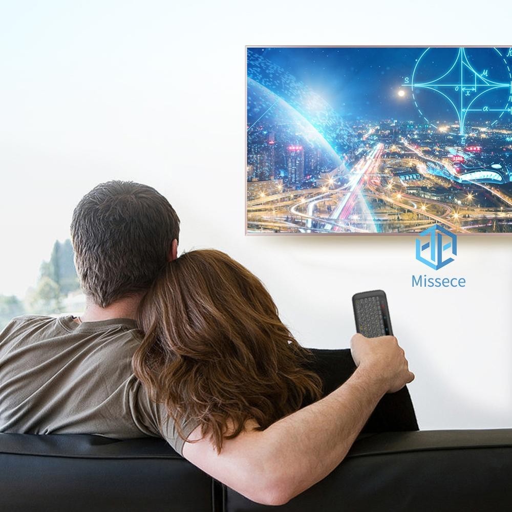 ทัชแพดเมาส์ คีย์บอร์ด หน้าจอสัมผัส LED สีสันสดใส สําหรับ Smart TV Box ...