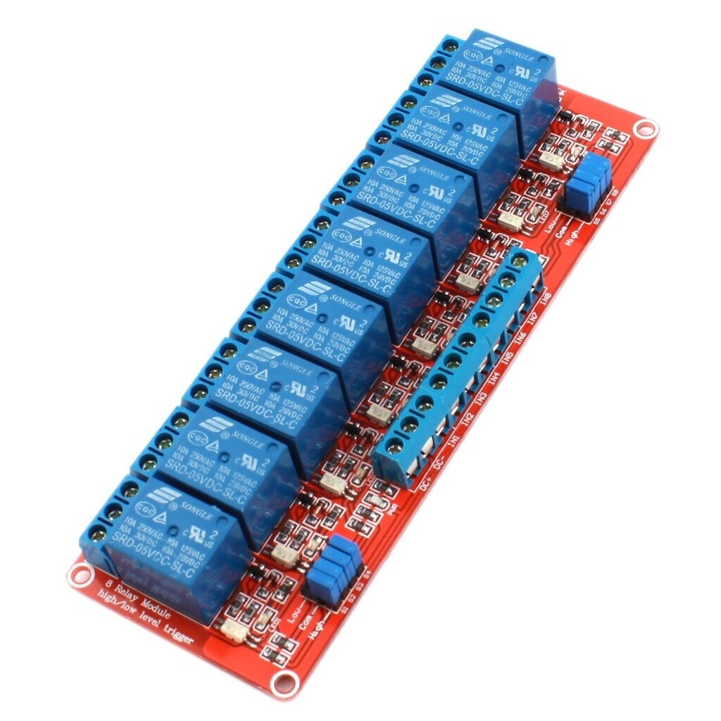 Relay 8 Channel Relay 5V relay Active High / LOW Relay Module Shield ...