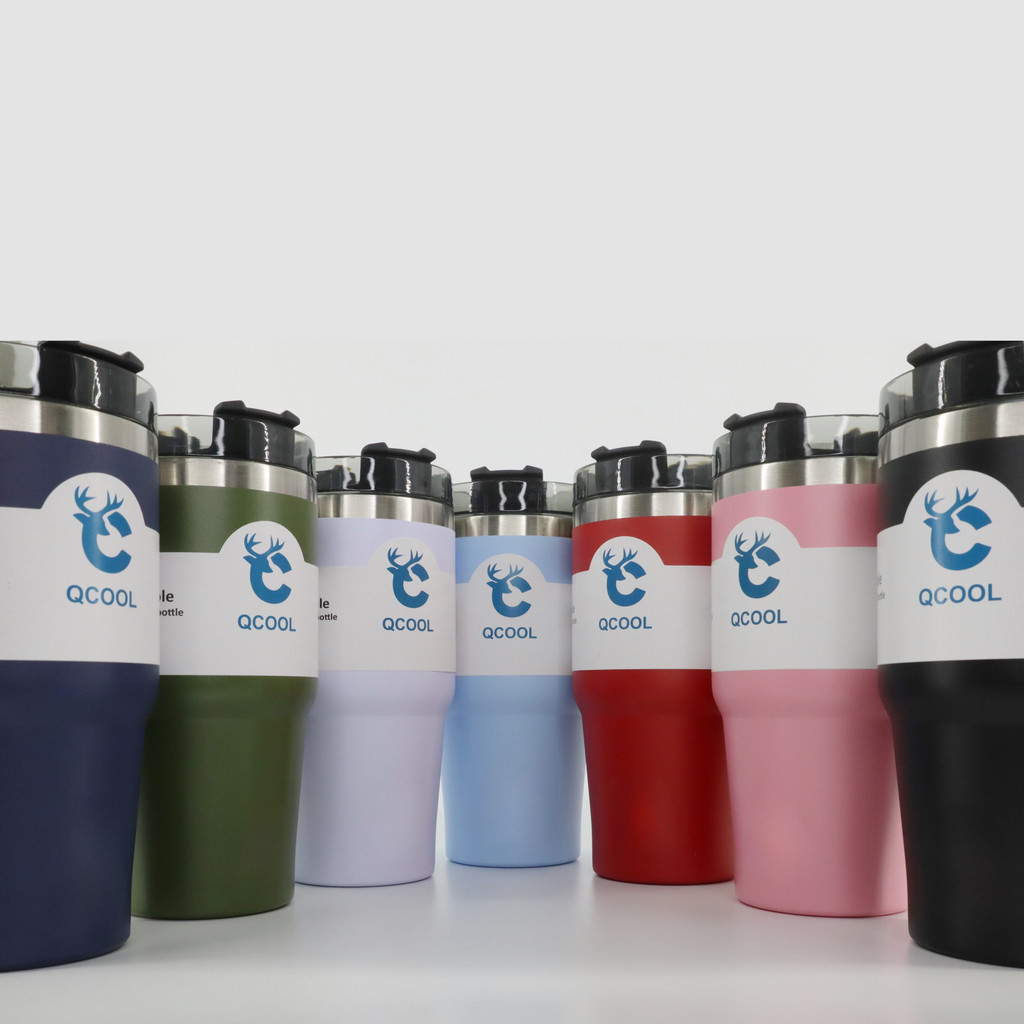 พร้อมส่ง QCOOLแก้วน้ำเก็บความร้อน/เย็น สแตนเลส 304 ขนาด 20oz 30oz | Shopee Thailand