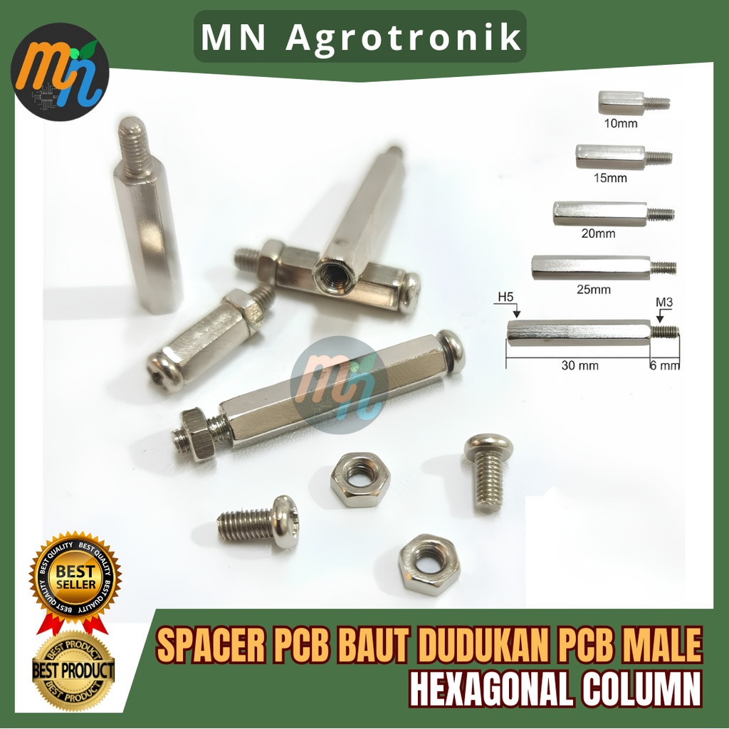 Pcb SPACER PCB Mount Bolt 1 ซม . 2 ซม . 3 ซม . HEXAGONAL COLUMN ...
