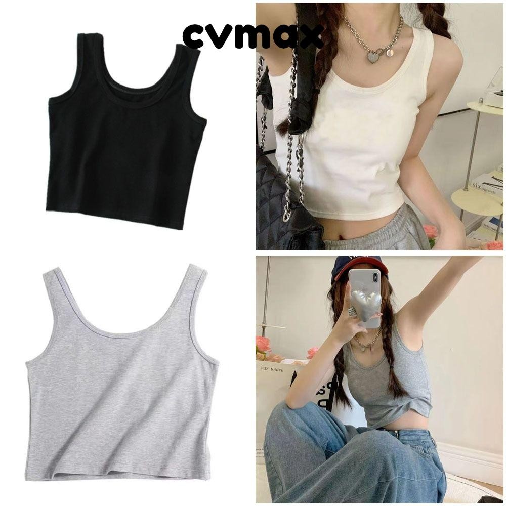 เสื้อกั๊กสาย CVMAX, เสื้อกั๊กแจ๊กเก็ตแบบบาง, 2024 เสื้อครอปแขนกุดถักระบายอากาศ Lady | Shopee ...