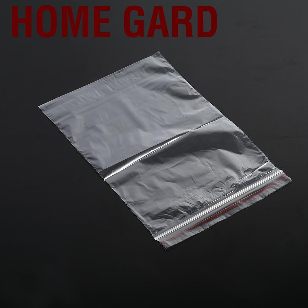Home Gard 100pcs zip zip lock clear food bags plastic storage ...
