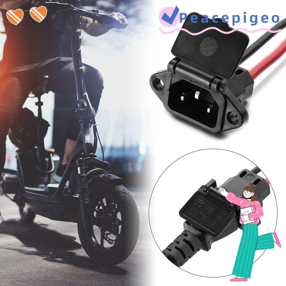 Peacepigeo 1/2/5pcs ตัวเชื่อมต่อรถยนต์ไฟฟ้าสําหรับ 36V 48V Universal สามซ็อกเก็ตชาร์จแนวตั้ง ...