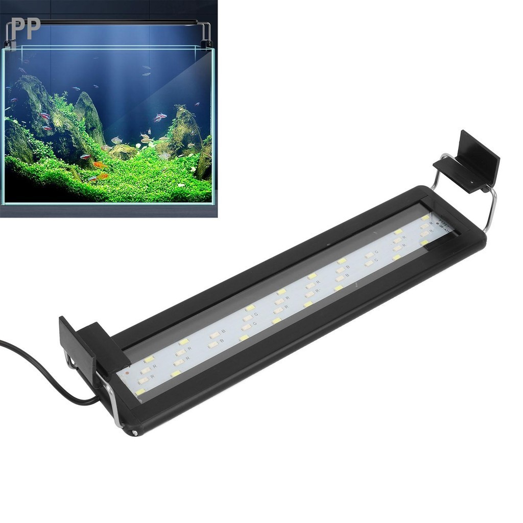PP LED Aquarium Light 3 การตั้งค่าสี Slim Dimmable ถังปลาพร้อมตัวจับ ...