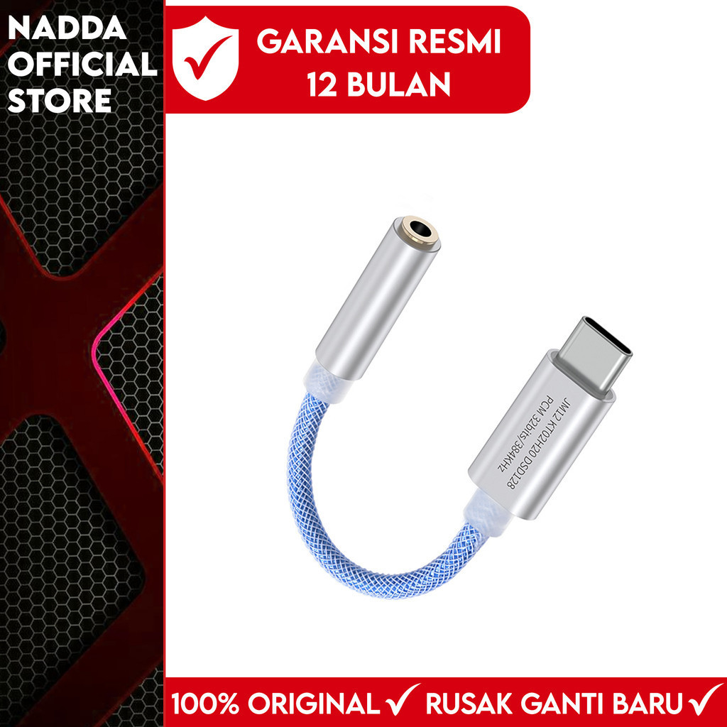 Jcally JM12 KTO2H20 อะแดปเตอร์ชิปชุบเงิน DAC Type C เป็น 3.5 มม. ...