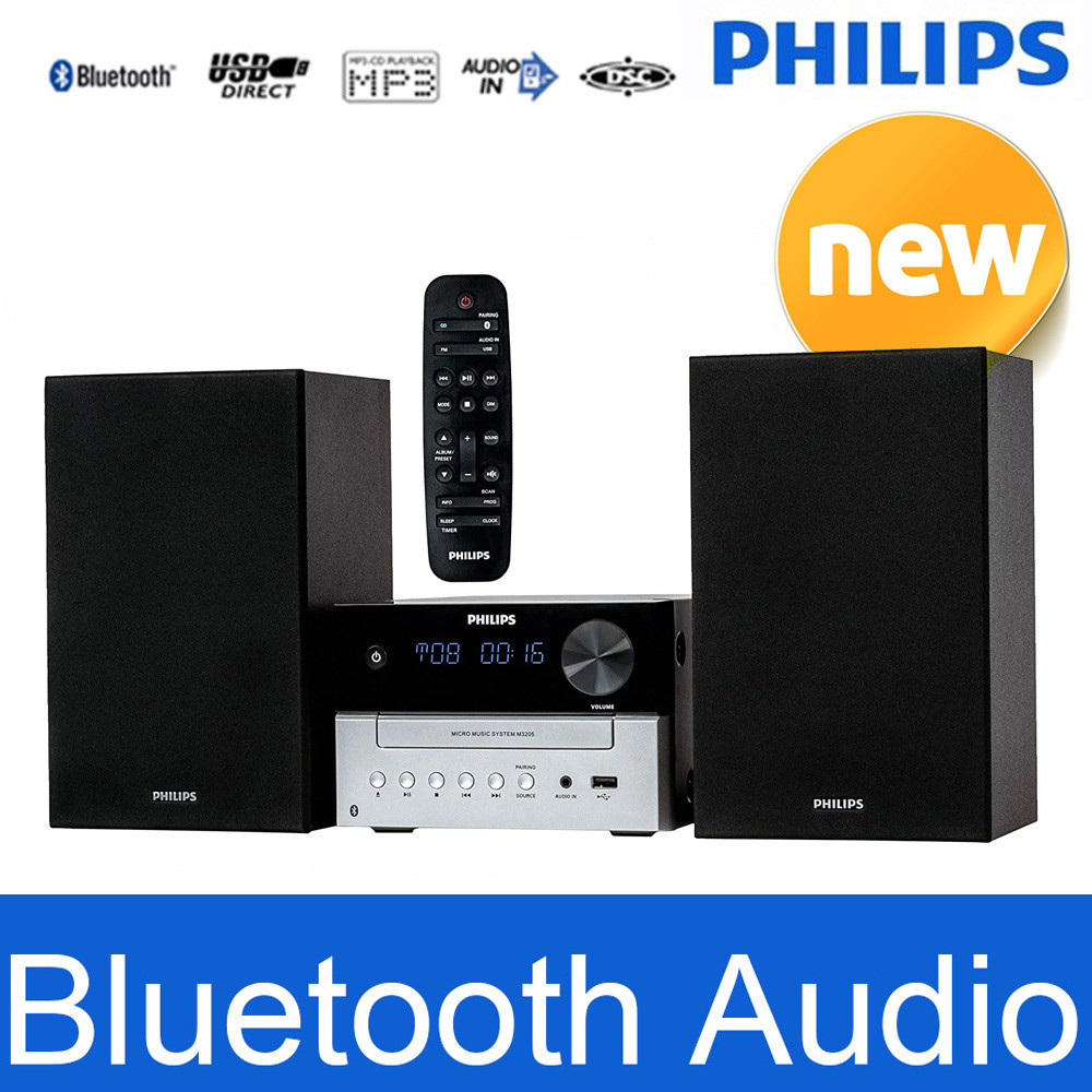 Philips TAM3205 Audio Wireless Bluetooth CD USB Direct Player MP3 ...