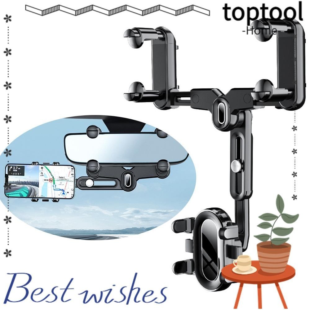 Toptool ที่วางโทรศัพท์ในรถยนต์ 360° แท่นวางโทรศัพท์มือถือพลาสติก หมุนได้ แบบสากล สําหรับติดกระจก ...