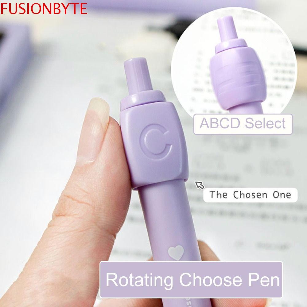 Fusionbyte 2 ชิ้นหมุนคําตอบปากกา, ABCD เลือกสนุกหมุนเลือกปากกา, Creative 0.5 มม.เขียนแปลกปากกา ...