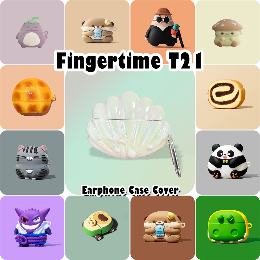 ส่วนลดFor Fingertime T21 Case การ์ตูนน่ารักซิลิโคนอ่อนนุ่มหูฟังกรณีปลอก ...