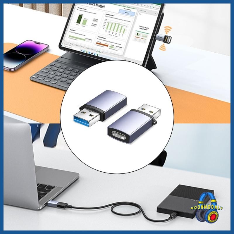 Moon USB C ถึง USB 3 0 อะแดปเตอร์ชายหญิง 459Mbps ไฟล์ Transfer OTG ฟังก ...