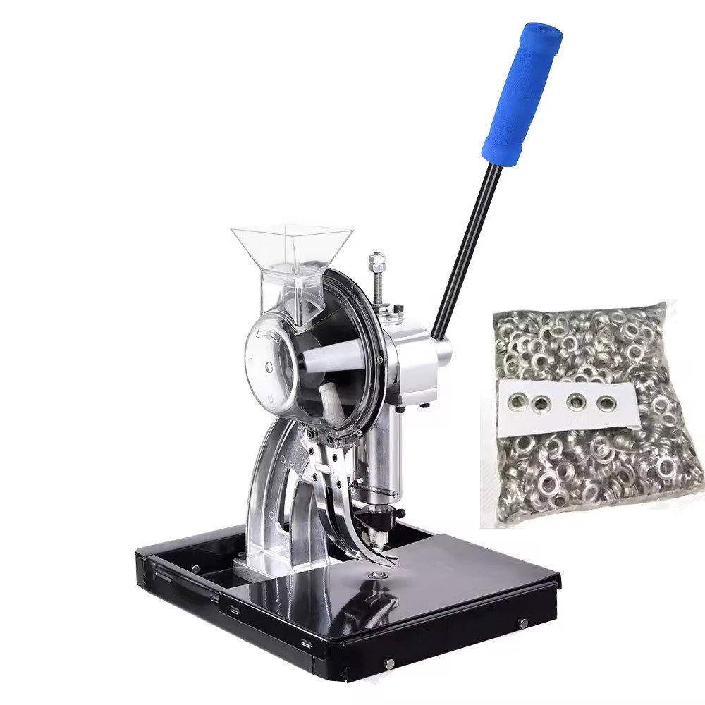 เครื่องตอกตาไก่ อัตโนมัติ แถมตาไก่ 10mm 1000ชิ้น Semi-automatic Eyelet Grommet Machine เครื่อง ...