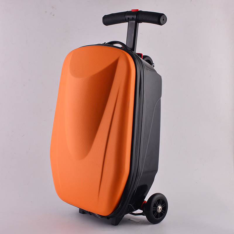 New Aluminum Alloy Trolley Case 20-Inch Pc Suitcase Student Scooter ...