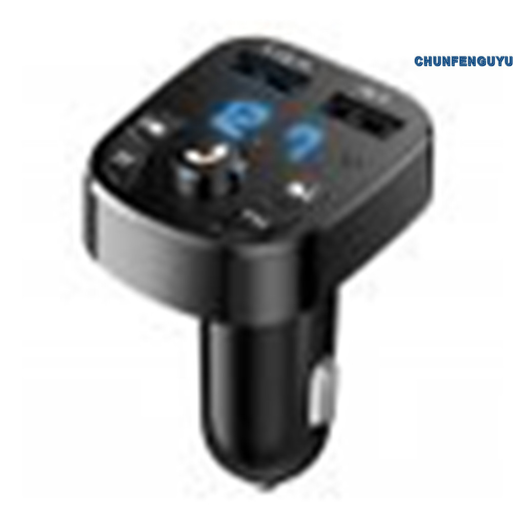 [CFGY] ตัวรับส่งสัญญาณ FM เครื่องเล่น MP3 บลูทูธ 5.0 USB คู่ ชาร์จเร็ว ...