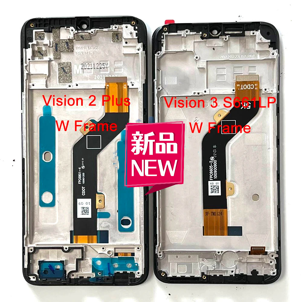 Lcd ต้นฉบับพร้อมกรอบสําหรับ Itel Vision 1 Plus 2 Plus Vision 3 จอแสดงผล ...