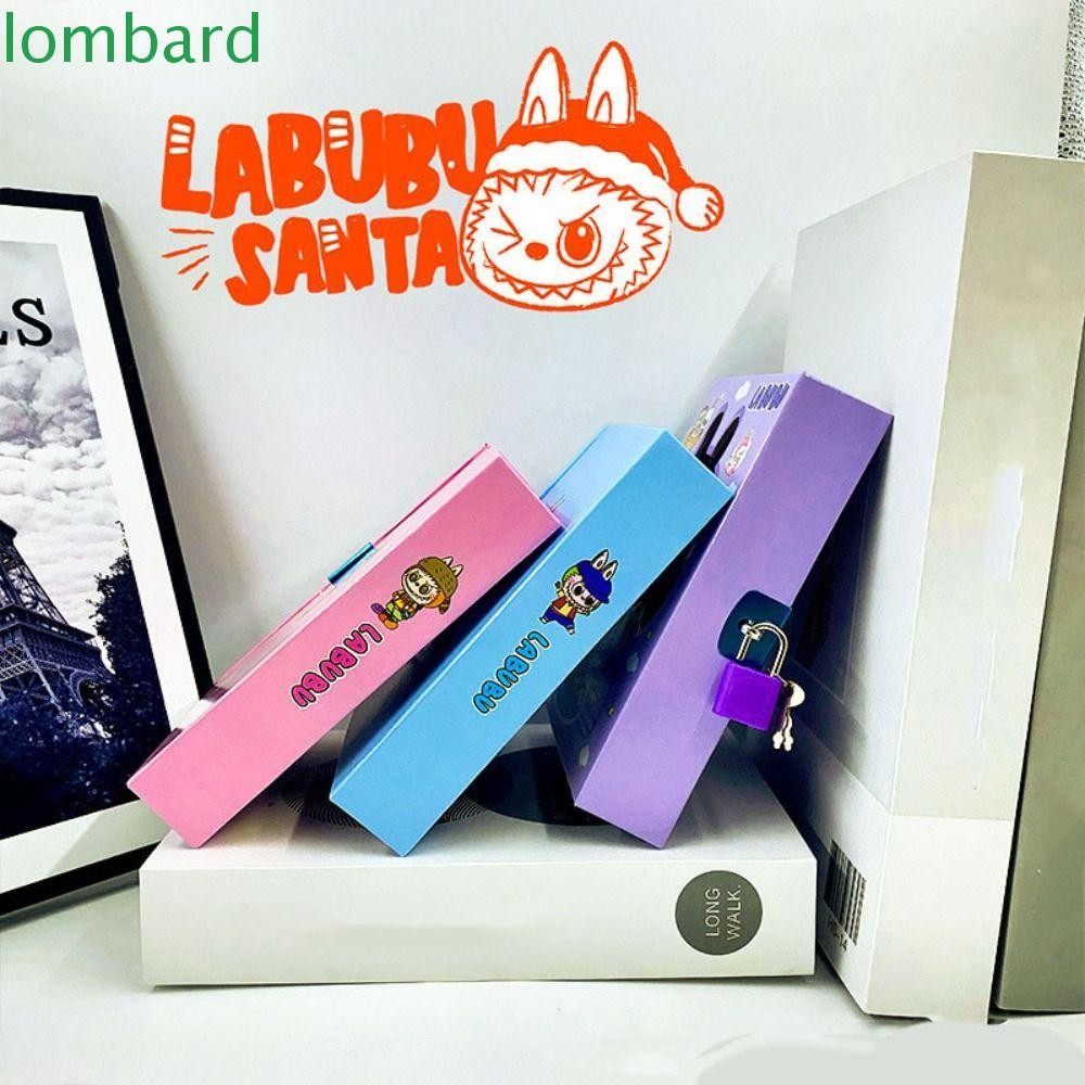 Lombard Labubu Diary Notepad, A6 Color Page Labubu Mini Notebook ...