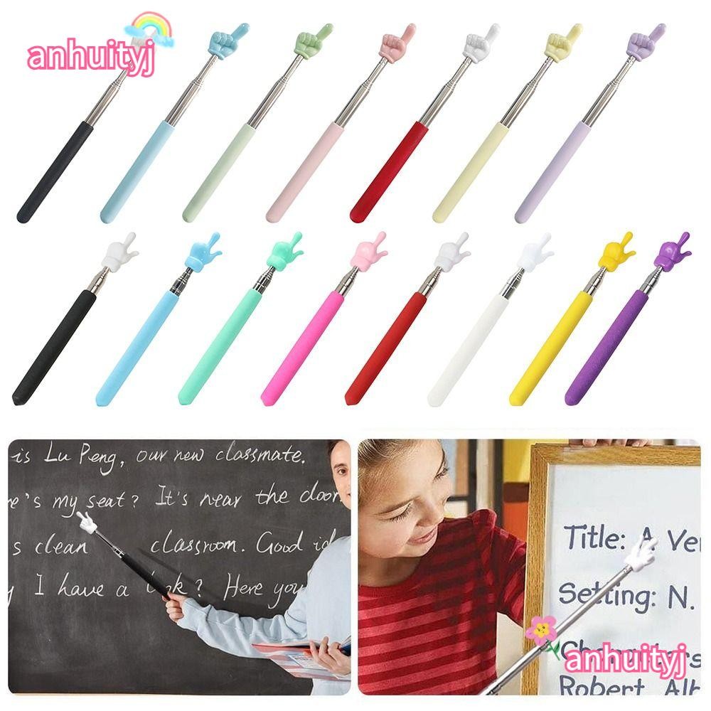 Anhuityj Finger Reading Sticks Retractable สแตนเลสนิ้วมือออกแบบการสอน ...