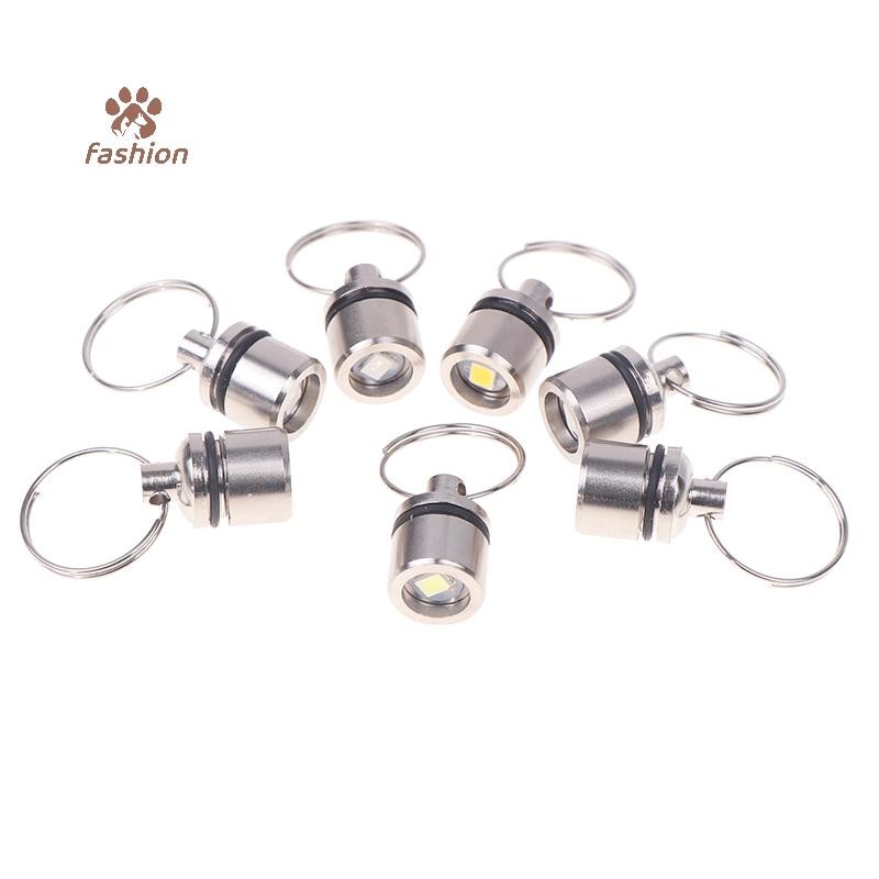 [แฟชั่น] 2 ชิ้น Mini LED Light Key Chain Luminated พวงกุญแจจี้สีสัน ...